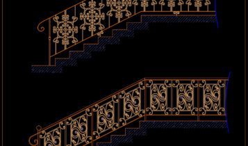 handrail Archives - Free Cad Blocks, download DWG models for architects ...