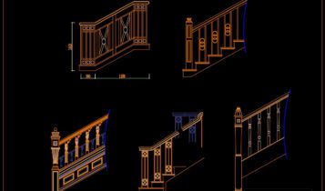 handrail Archives - Free Cad Blocks, download DWG models for architects ...