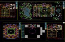 269. Download CAD blocks of various kitchen island floor plans