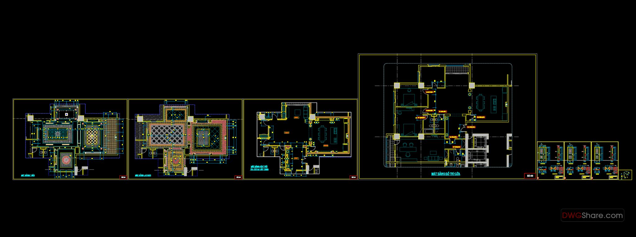 53.Wall cladding details, Ceiling Details Autocad Blocks