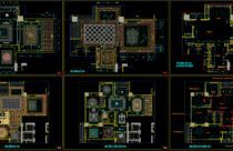 121. CAD drawing of the high-rise apartment building complex planning