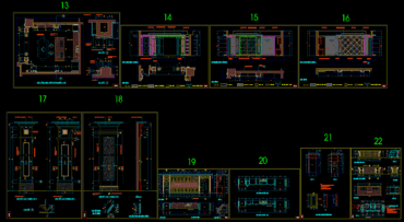 57.Wall cladding details, Ceiling Details Autocad Blocks