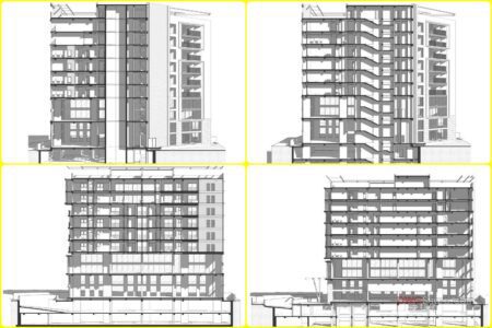 8 Floors Apartment building PDF File Free Download