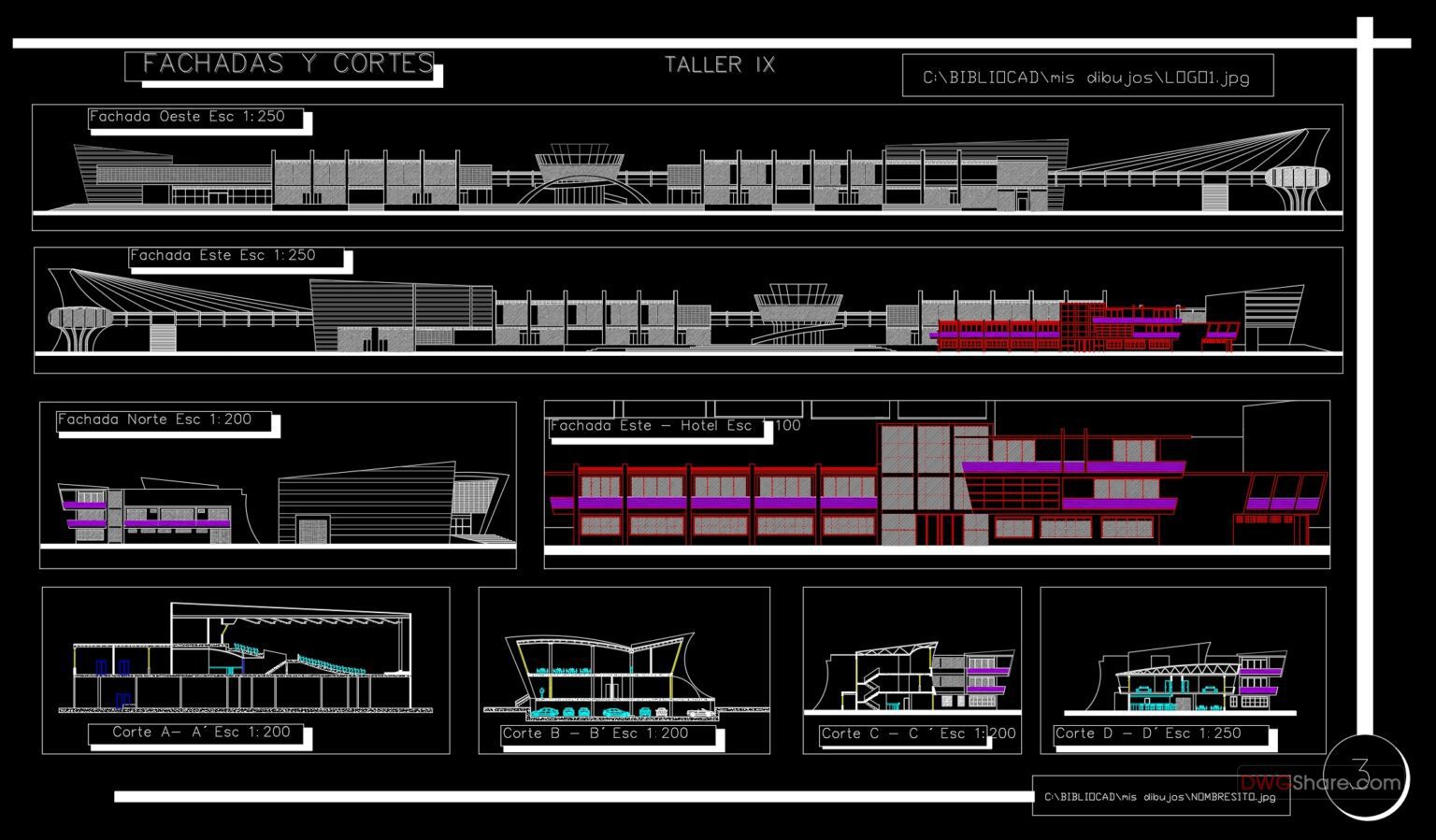 Airport Layout Plan and Parking Design AutoCAD File