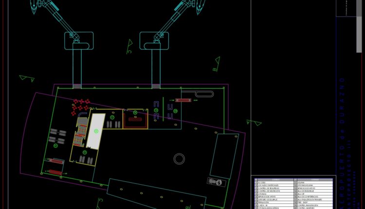 Airport Passenger Terminal Design Autocad DWG File - Free Cad Blocks ...