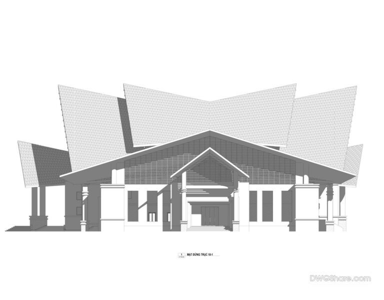 Auditorium Details With 800 Seats Full Project File
