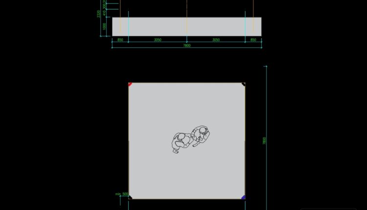 Boxing Ring free AutoCAD drawings - Free Cad Blocks, download DWG ...