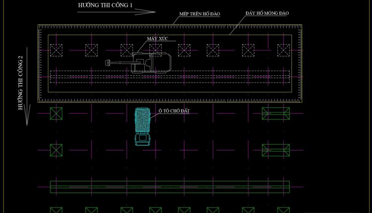 Building Foundation Plan Design AutoCAD Drawing - Free Cad Blocks ...