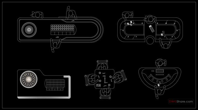 Casino 1 free AutoCAD drawings