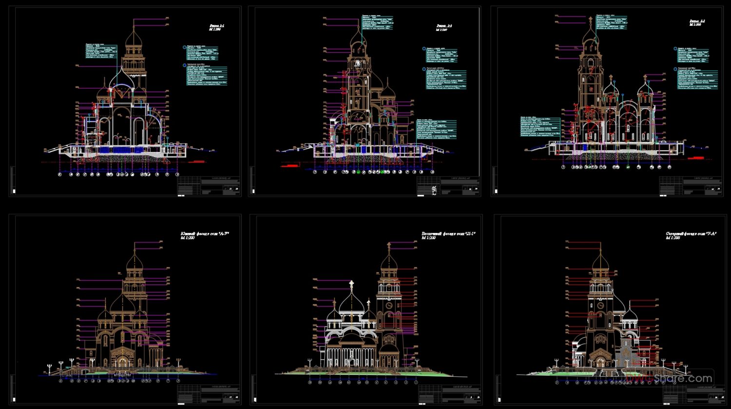 Cathedral free AutoCAD drawings