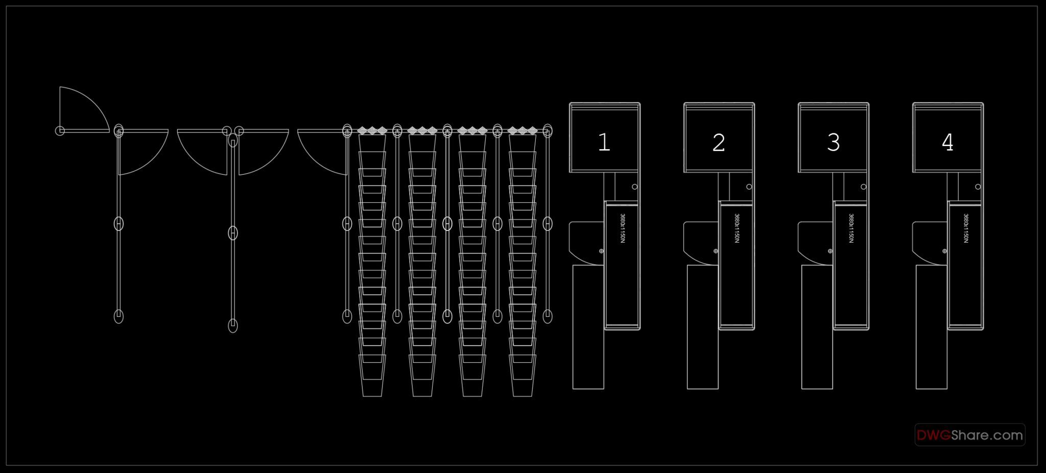 Checkout counter free AutoCAD drawings