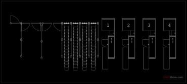 Checkout counter free AutoCAD drawings