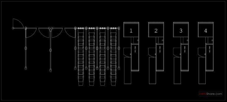 Checkout counter free AutoCAD drawings