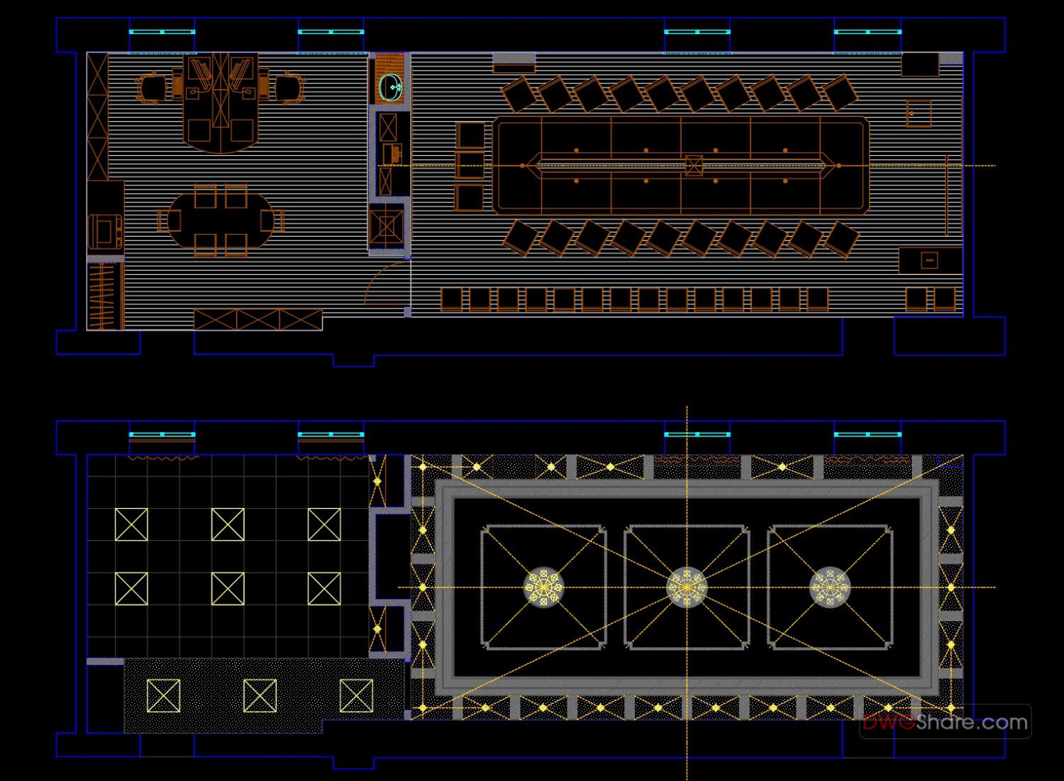 Conference Room free AutoCAD drawings