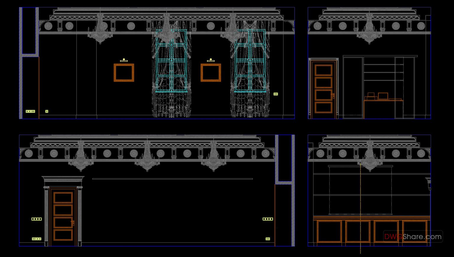 Conference Room free AutoCAD drawings