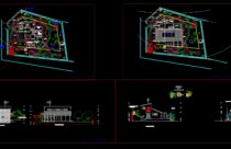 437. Free Download Detailed CAD Drawings for Outdoor Planter and Seating