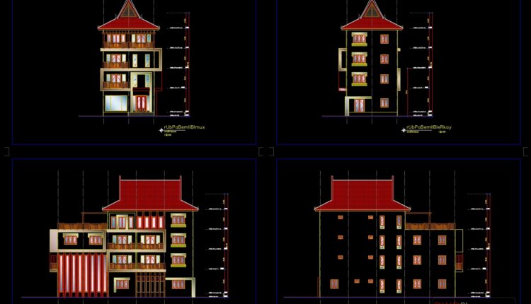 Flat House 2D Drawing Free Download - Free Cad Blocks, download DWG ...