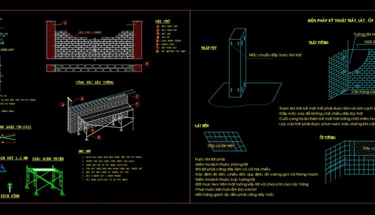 Floor Tile Installation Methods free AutoCAD drawing - Free Cad Blocks ...