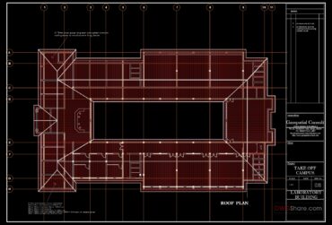 Laboratory Building Block Design Plan AutoCAD File DWG