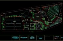 Plaza cultural Layout Plan AutoCAD File DWG