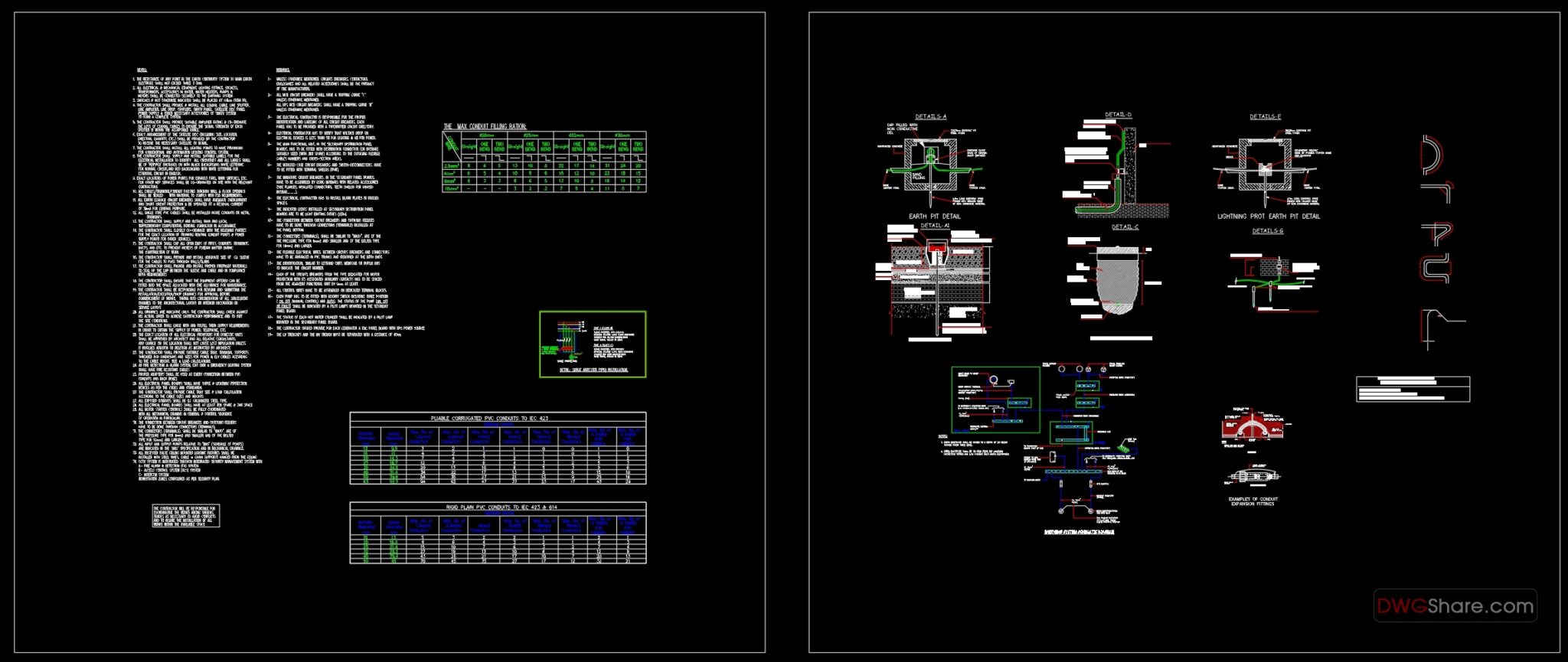Mall Center Electrical Details AutoCAD File DWG