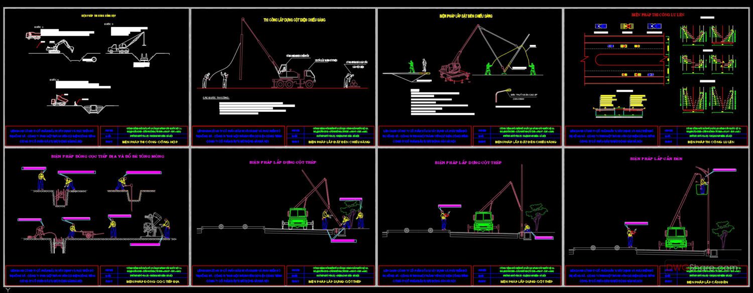 Road Construction Related Autocad Drawings and Specifications