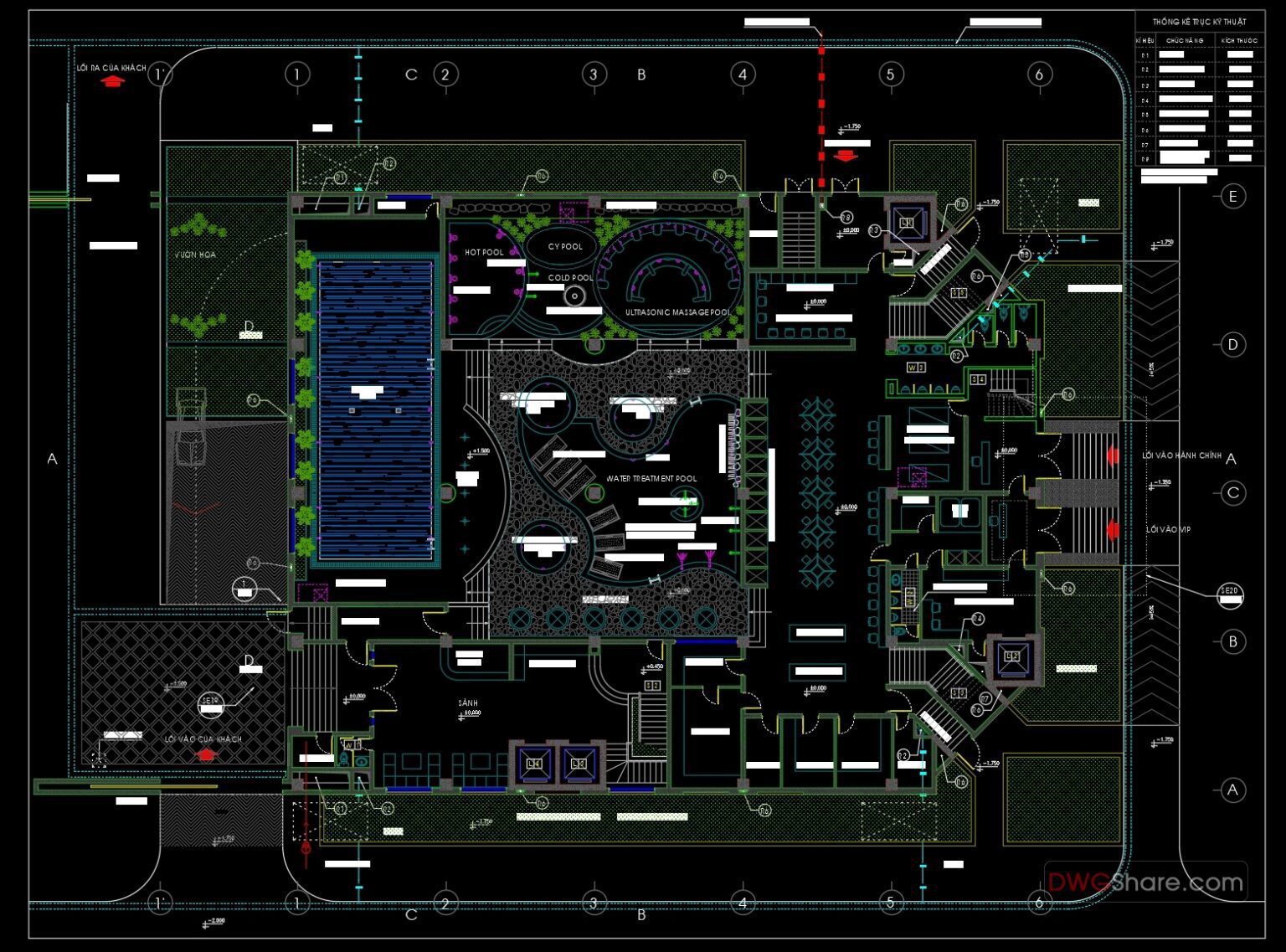 Spa Plan Designs AutoCAD File Free Download