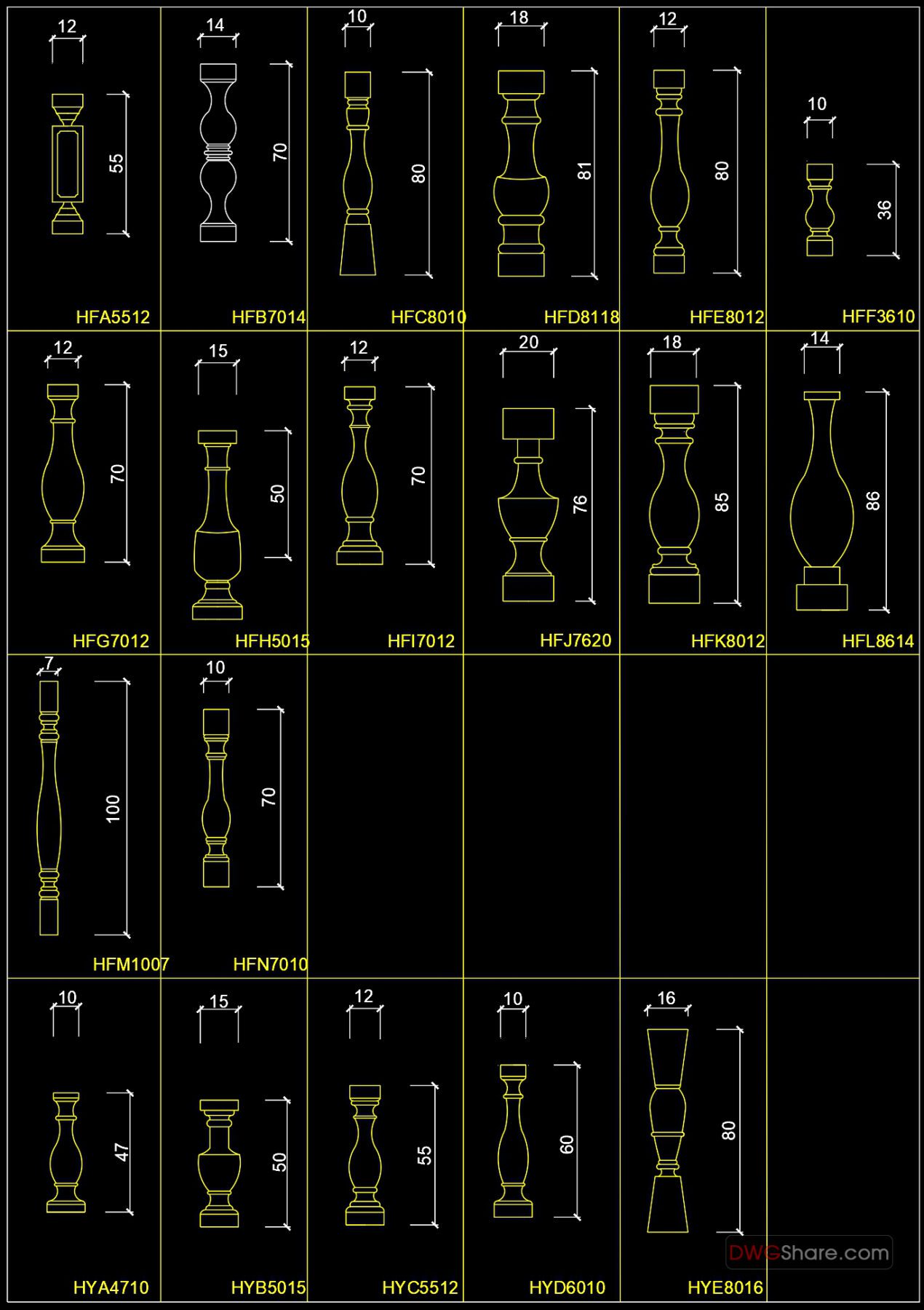 108.Neoclassical Style Decor CAD Design Elements
