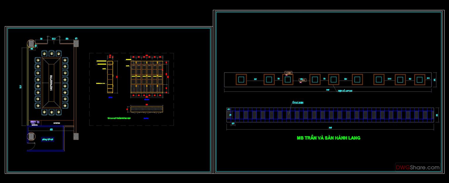 12.Multi function hall AutoCAD File DWG