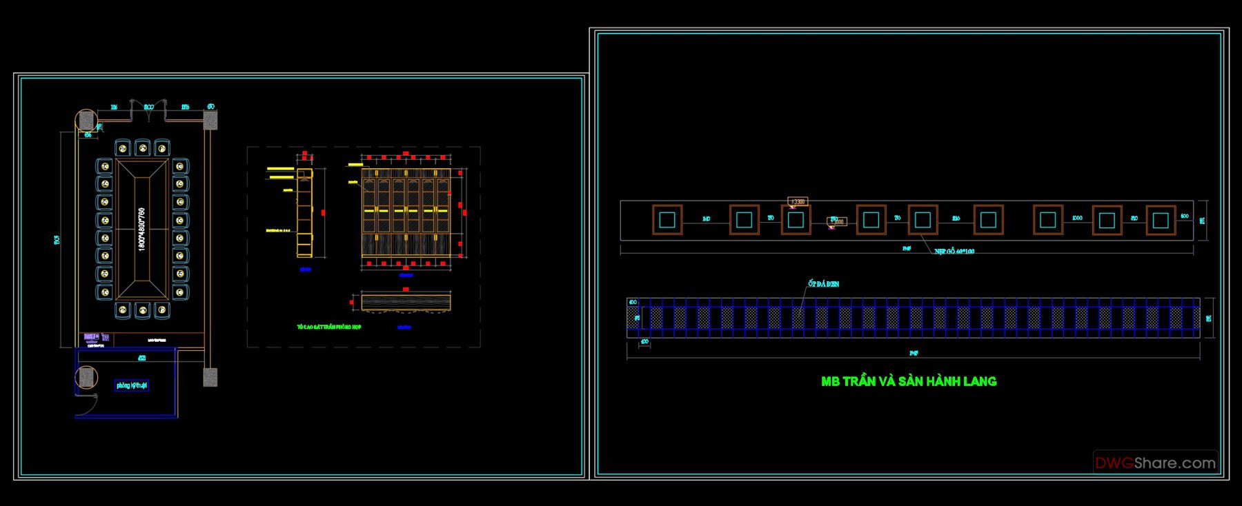 12.Multi function hall AutoCAD File DWG