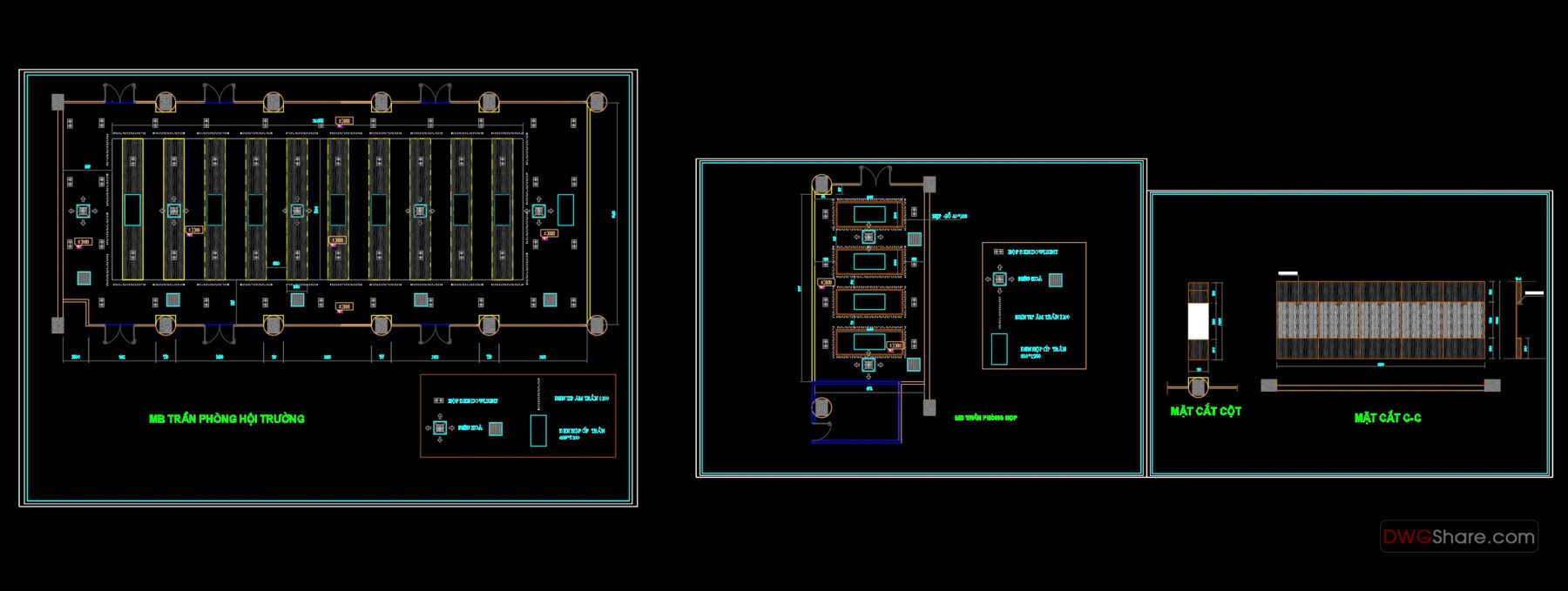 12.Multi function hall AutoCAD File DWG