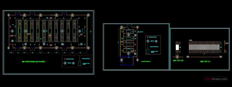12.Multi function hall AutoCAD File DWG