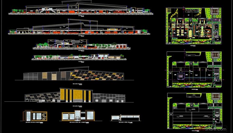 19.Mango Export Processing Plant Plan and Elevation CAD - Free Cad ...