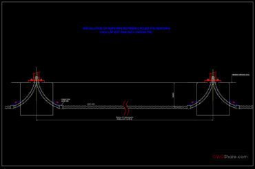 21.Lighting Pole Foundation and Electrical Details CAD