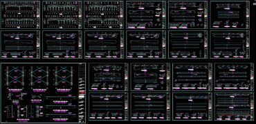 21.Steel Structure Design With All Elements Details CAD