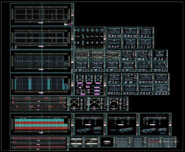 21.Steel Structure Design With All Elements Details CAD