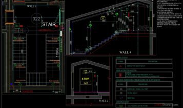 26.Circular Stadium Layout and Section CAD