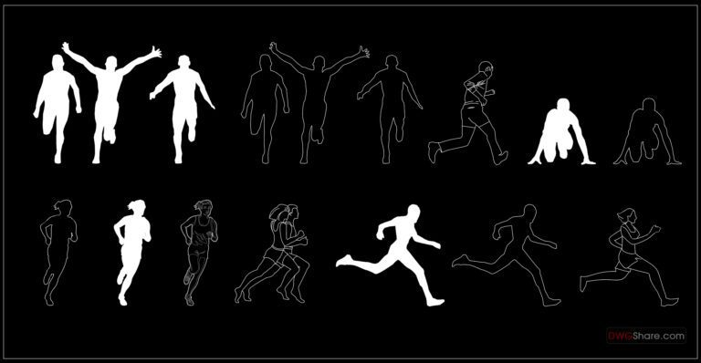 30.People running free AutoCAD drawings