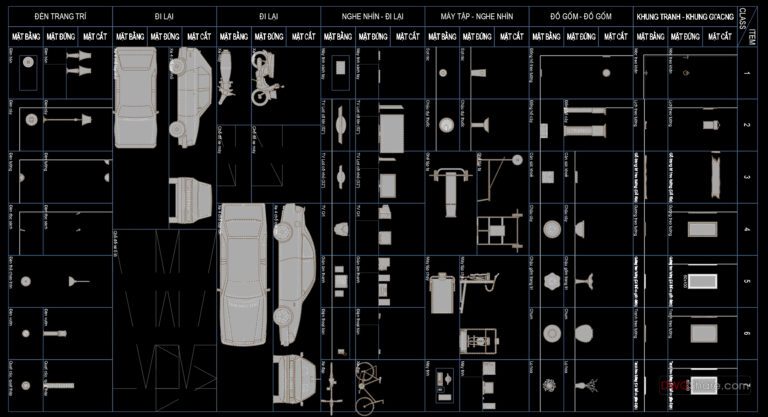 36.Block Library CAD Blocks for format DWG