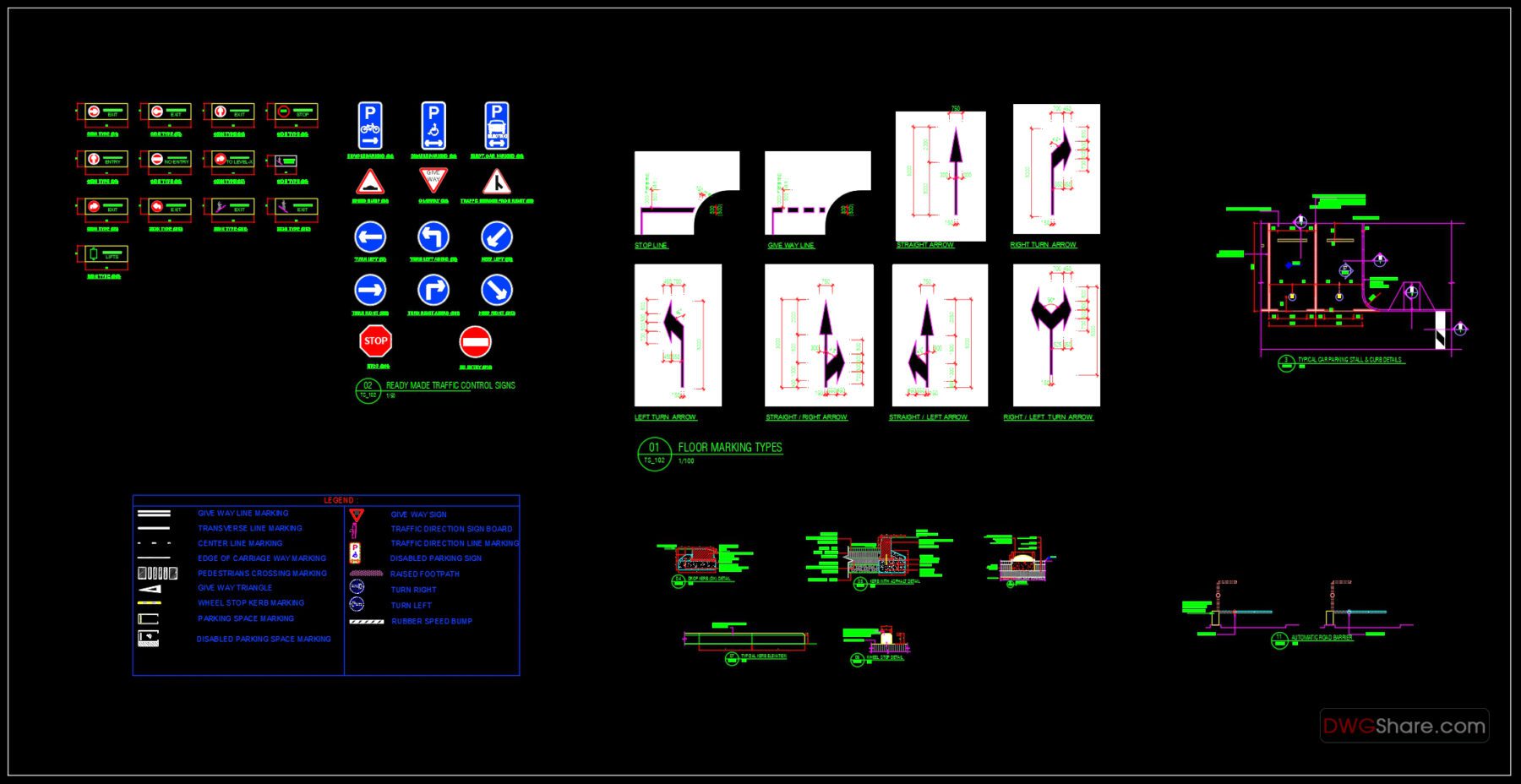 43.General Kerb and Parking Details CAD