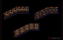 7.Classic railing AutoCAD file free download