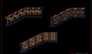 handrail Archives - Free Cad Blocks, download DWG models for architects ...