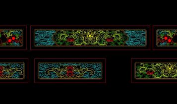 255 Autocad Colors blocks in AutoCAD free download