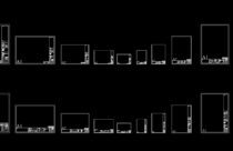 22.A set of trees and shrubs color top view AutoCAD blocks