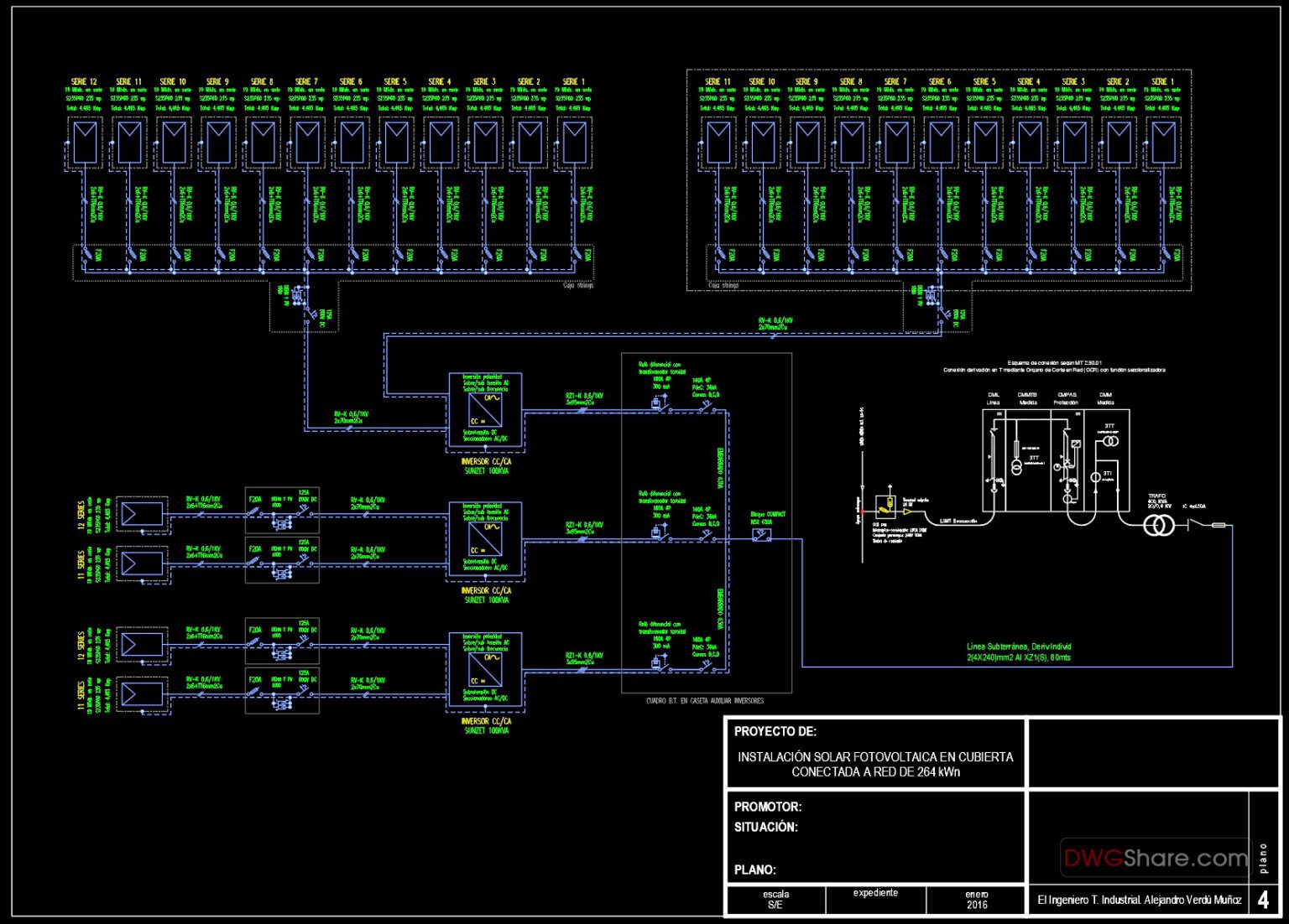 72.Solar Photovoltaic AutoCAD Blocks