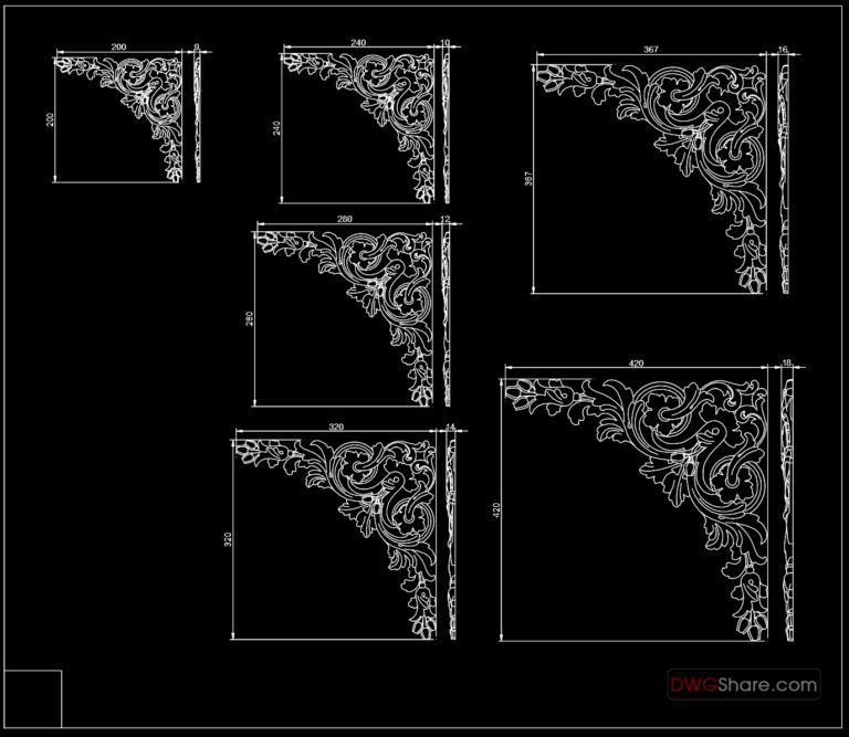 All Wood carving autocad files Free Download