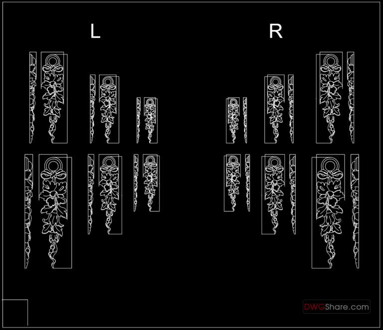 All Wood carving autocad files Free Download