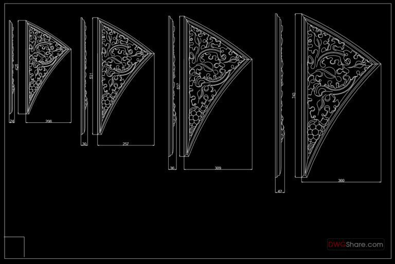 All Wood carving autocad files Free Download