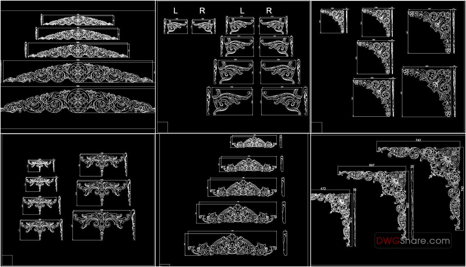 All Wood carving autocad files Free Download