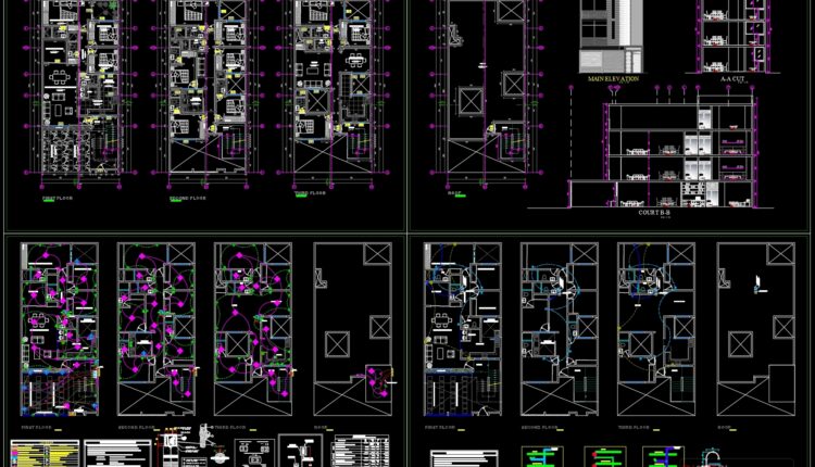 Apartment Plans AutoCAD File Free Download - Free Cad Blocks, download ...
